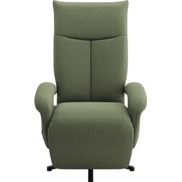 Sit & More TV-Sessel SIT & MORE, B:74cm H:112cm T:82cm, gr&uuml;n, 95%Polyester 5%Polyamid, Sessel, "TV Dance", wahlweise manuell oder elektrischer Funktion mit Akku