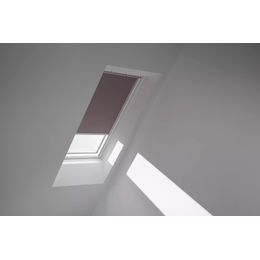 Velux Verdunklungsrollo "DKL 4577S Farbe: taupe", P06, stufenlos positionierbar, grau, Rollos, alufarbene F&uuml;hrungsschienen & Griffleiste