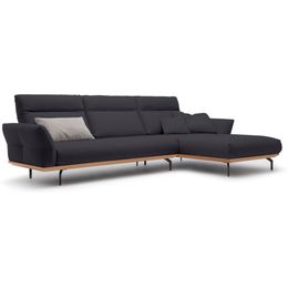 Ecksofa, B:318cm H:103cm T:183cm, schwarz, CREATION BY ROLF BENZ, Chenille COCO (72% Polyester 15% Baumwolle 13% Polyacryl), Wohnzimmer, Sofas,
