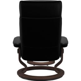 Relaxsessel stressless, B:87cm H:101cm T:78cm, schwarz, Leder BATICK: BATICK ist ein leicht korrigiertes, durchgef&auml;rbtes und genarbtes M&ouml;belleder,