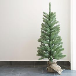 IC WINTERWORLD K&uuml;nstlicher Weihnachtsbaum "Tannenbaum, k&uuml;nstlicher Christbaum", H: 120cm bis, gr&uuml;n, Weihnachtsb&auml;ume, Weihnachtsdeko mit Jutebeutel um