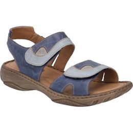 Josef Seibel Damen Sandale "Debra, blau-kombi", Gr. 36, blau, Obermaterial: 100% Rindsleder Leather cow., Schuhe