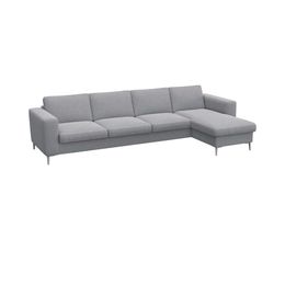 Ecksofa FLEXLUX, B:295cm H:85cm T:159cm, grau, Wohnzimmer, Sofas, "Fiore, super Sitzkomfort durch Kaltschaum im Sitz, L-Form", breite Armlehnen, F&uuml;&szlig;e