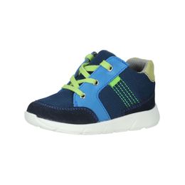 Richter Kinder Sneaker "Richter Sneaker Leder/Textil", Gr. 22, blau, Leder, Textil, Schuhe