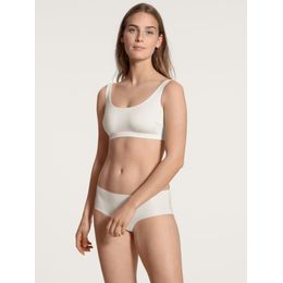 Calida Damen Bustier "Natural Skin", Gr. L, weiß, Interlock, Obermaterial: 80% Modal (TENCEL ), 20% Elasthan, unifarben, BHs, temperaturausgleichend,
