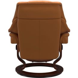 Relaxsessel stressless, B:75cm H:96cm T:75cm, braun, Wohnzimmer, Sessel, "Reno", mit Hocker, mit Classic Base, Gr&ouml;&szlig;e S, M & L, Gestell Braun