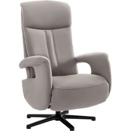 Relaxsessel DIE PLANBAR, B:71cm H:110cm T:83cm, silber, 100% Polyester, Wohnzimmer, Sessel, "MP-RS18073", 360 drehbar, inkl. man.
