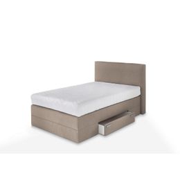 Boxspringbett, beige, Westfalia Schlafkomfort, Komplettbetten, mit Schubk&auml;sten und Zierkissen