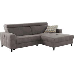 Jockenh&ouml;fer Ecksofa, B:247cm T:100cm, braun, JOCKENH&Ouml;FER GRUPPE, Korpus: 100% Polyester;Kissen: 80% Polyester, 20% Baumwolle, Wohnzimmer, Sofas, "Doppio L-Form