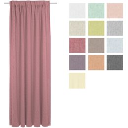 Vorhang WIRTH, B:141cm H:145cm, grau, Jacquard, Baumwolle, Polyester, Wohnzimmer, Gardinen, "Sunday", nach Ma&szlig;
