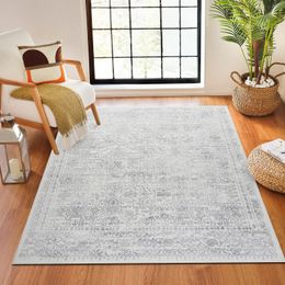 Teppich LIVABLISS, B:160cm H:9mm L:215cm, grau, Kunstfaser, Wohnzimmer, Teppiche, "OTTAWA", Vintage Orientteppich, Kurzflor Boho Wohnzimmerteppich,