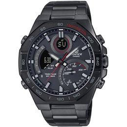 CASIO EDIFICE Smartwatch, schwarz, Smartwatches, Solaruhr,Armbanduhr,Herrenuhr,Stoppfunktion,Edelstahlarmband,Bluetooth