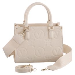 Valentino Handbags VALENTINO BAGS Damen Shopper "SAMBA RE", beige, Lederimitat, Taschen, Schultertasche, Henkeltasche, Umhängetasche