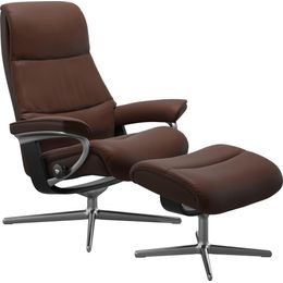 stressless "View" mit Cross Base, Gr&ouml;&szlig;e S, M & L, Holzakzent Schwarz