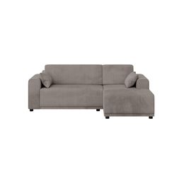 Ecksofa Home Affaire, B:233cm H:80cm T:162cm, grau, 100% Polyester, Wohnzimmer, Sofas, "TAMMO", L-Form