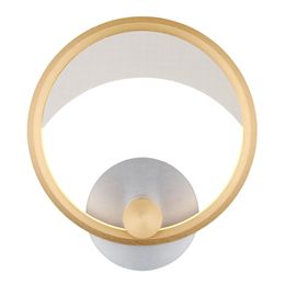 Globo LIGHTING Wandleuchte "UMBRA", H: 33cm, 1 Stk.silberfarben, Wohnzimmer, Leuchten, Wandlampe Wand Wohnzimmer Flur Wandbeleuchtung