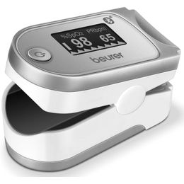 Beurer Pulsoximeter "PO 60", silber, B:3cm H:5,2cm T:3,3cm, Blutdruckmessger&auml;te, innovative Vernetzung zwischen Smartphone und Pulsoximeter