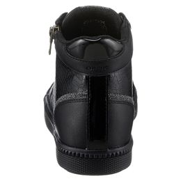 Geox Damen Sneaker "D BLOMIEE B", Gr. 35, schwarz, Lederimitat, Reptilienpr&auml;gung, Schuhe, High Top Sneaker, Schn&uuml;rboots, Winterboots mit