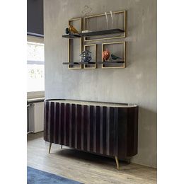 Sideboard GUTMANN FACTORY, B:148cm H:79cm T:43cm, braun, Wohnzimmer, Sideboards, "Goba", Kommode, Breite 148 cm