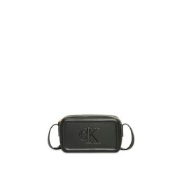 Calvin Klein Damen Mini Bag "BOLD CK CAMERA BAG", schwarz, Lederimitat, unifarben, Taschen, kleine Damen-Umhängetasche, Schultertasche, Kamerabag mit