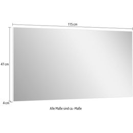 Spiegel wimex, B:47cm H:115cm T:4cm, grau, Holzwerkstoff, glasspiegel, Flur, Spiegel, "Gibraltar", drehbar