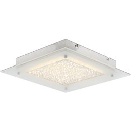 Näve NÄVE LED Deckenleuchte "Glasgow", H: 6cm, grau, Wohnzimmer, Leuchten, LED Deckenlampe>>Glasgow<<,incl.90x SMD2835 LED total 18W