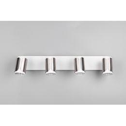 Trio LEUCHTEN Deckenstrahler "GILLAN, Spot 4-flammig, exkl 4x GU10 max 10W, 60x16x12 cm (B/H/T)", 4, H: 16cm, 1 Stk.silberfarben, K&uuml;che, Leuchten,