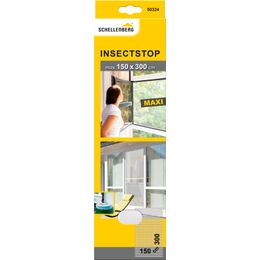 Schellenberg Fliegengitter-Gewebe "Maxi für große Fenster", B/H: 150cm x 300cm, 1er Pack, weiß, Insektenschutzgitter, Insektenschutz und