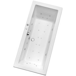 Whirlpool-Badewanne Ottofond, B:90cm L:190cm, wei&szlig;, Sanit&auml;racryl, Badewannen, "Cubic", 190x90 cm