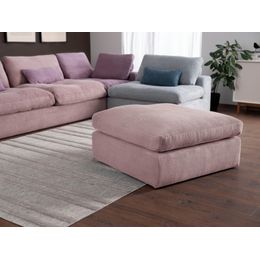 Hocker Alina, B:98cm H:46cm T:98cm, rosa, Cord GCT (92% Polyester, 8% Nylon), Wohnzimmer, Hocker, "Sandy", 98 cm breit und 98 cm tief