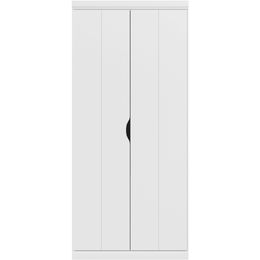 Kleiderschrank Rauch "Dreht&uuml;renschrank Schrank Garderobe W&auml;scheschrank Schlafzimmer MARLENE", alpinwei&szlig;, B:91cm H:203cm T:56cm, Holzwerkstoff, Schr&auml;nke, Kleiderschrank, in 3 Breiten 91/136/181 cm im Landhaus-Stil MADE IN GERMANY