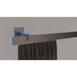 Gardinenstange Indeko, L:430cm, silber, Aluminium, Wohnzimmer, Gardinenstangen, "Bern", Innenlauf Komplett-Set inkl. Gleitern und Montagematerial