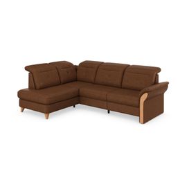 Ecksofa Home Affaire, B:269cm H:92cm T:200cm, braun, Luxus-Microfaser Euphora 100% Polyester, ;Easy Care: 98% Polyester, 2% Polyamid;Luxus-Microfaser