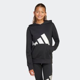 Mädchen Kapuzensweatshirt "JG GLAM HD", schwarz, Gr. 164, adidas Sportswear, Obermaterial: 55% Baumwolle, 36% Polyester, 9% Viskose, Sweatshirts