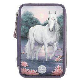 Depesche Kinder Buntstift "3-Fach Federtasche LED Seerosen Miss Melody 20 x 13 x 7,5 cm bunt"bunt, Kunststoff, Stifte