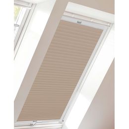 Dachfensterplissee SUNLINES, B:97,4cm H:136,1cm, beige, Obermaterial: 100% Polyester, Plissees, "StartUp Style Honeycomb VD", mit F&uuml;hrungsschienen