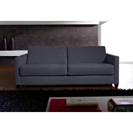 Schlafsofa Bali, B:182cm H:83cm T:100cm, blau, Wohnzimmer, Sofas, "Norwalk", in 140er und 160er Breite, 3 Varianten, auch mit Ergoflex-Lattenrost