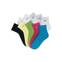 H.I.S. H.I.S Damen Kurzsocken, Gr. 35, bunt, Baumwolle, Elasthan, Polyamid, uni, Socken, aus leichter atmungsaktiver Qualität
