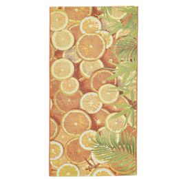 Teppich Sansibar, B:100cm H:5mm L:200cm, orange, Polypropylen, Wohnzimmer, Teppiche, "Rantum Beach 001", Flachgewebe, modernes Sommer Design, In- und