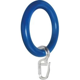 Gardinenring Garesa, &Oslash;:28cm, blau, Gardinenbefestigungen, "Kunststoffring mit Haken", f&uuml;r Durchmesser bis 28mm, einfache Montage