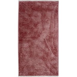 Teppich Astra, B:80cm H:9mm L:150cm, rot, Polypropylen, Wohnzimmer, Teppiche, "Stevie 250", weicher Kurzflor, gewebt, Wohnzimmer, Schlafzimmer