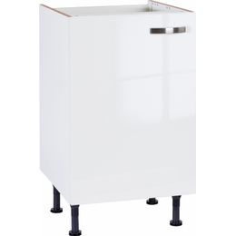 Sp&uuml;lenschrank KOCHSTATION, B:50cm H:87cm T:58,4cm, wei&szlig;, K&uuml;che, Schr&auml;nke, "KS-Cara", Breite 50 cm