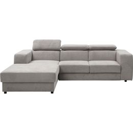 Ecksofa WERK2, B:270cm H:76cm T:192cm, grau, 92% Polyester, 8% Nylon, Wohnzimmer, Sofas, "Cherry, modernes Sofa mit Komfortfunktionen, Breite 270cm,