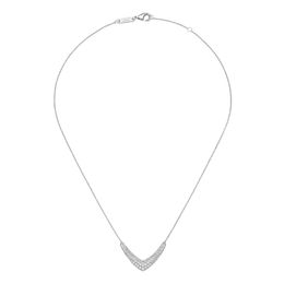 Damen Collier "mit Zirkonia oder Spinell, Silber 925", 45cm, Silber 925 (Sterlingsilber), wei&szlig;, Giorgio Martello MILANO, Silber 925 (Sterlingsilber),
