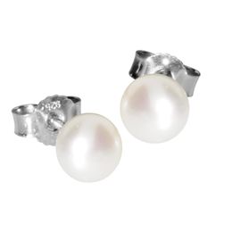 OSTSEE-SCHMUCK Damen Paar Ohrstecker "- Ingrid 6 - Silber 925/000 - Zuchtperle", Silber 925 (Sterlingsilber), silber, Silber 925 (Sterlingsilber),