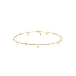 Elli Damen Collier "Choker Wei&szlig; 925 Sterling Silber, mit Kristallen von Swarovski", 36,mit Stein, Silber 925 (Sterlingsilber), L: 36, gold, Silber