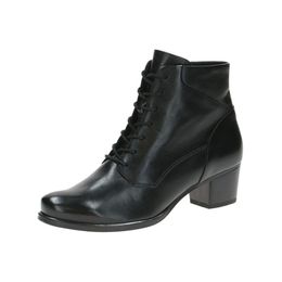 Caprice Damen Schnürstiefelette "Caprice Stiefelette Nappaleder", Gr. 37,5, schwarz, Nappaleder, Schuhe
