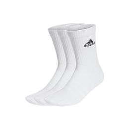 Herren Kurzsocken "Socken Cushioned Crew 3er Pack", adidas originals, Gr. 37, weiß, Obermaterial: 62% Baumwolle CO. 36% Polyester PES. 1% Elasthan