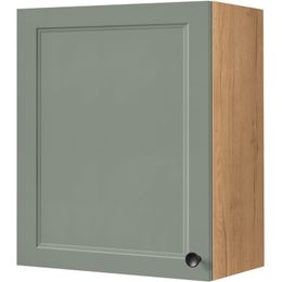 H&auml;ngeschrank Nobilia, B:60cm H:72cm T:37,2cm, gr&uuml;n, K&uuml;che, Schr&auml;nke, ""Cascada", Ausrichtung w&auml;hlbar, vormontiert", in drei Breiten: 30, 45 und 60