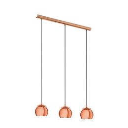 Eglo Hängeleuchte "ROCAMAR", 3, H: 110cm, 1 Stk., gold, Esszimmer, Leuchten, Hängeleuchte - Esstischlampe - für Küche, Esszimmer oder Wohnzimmer